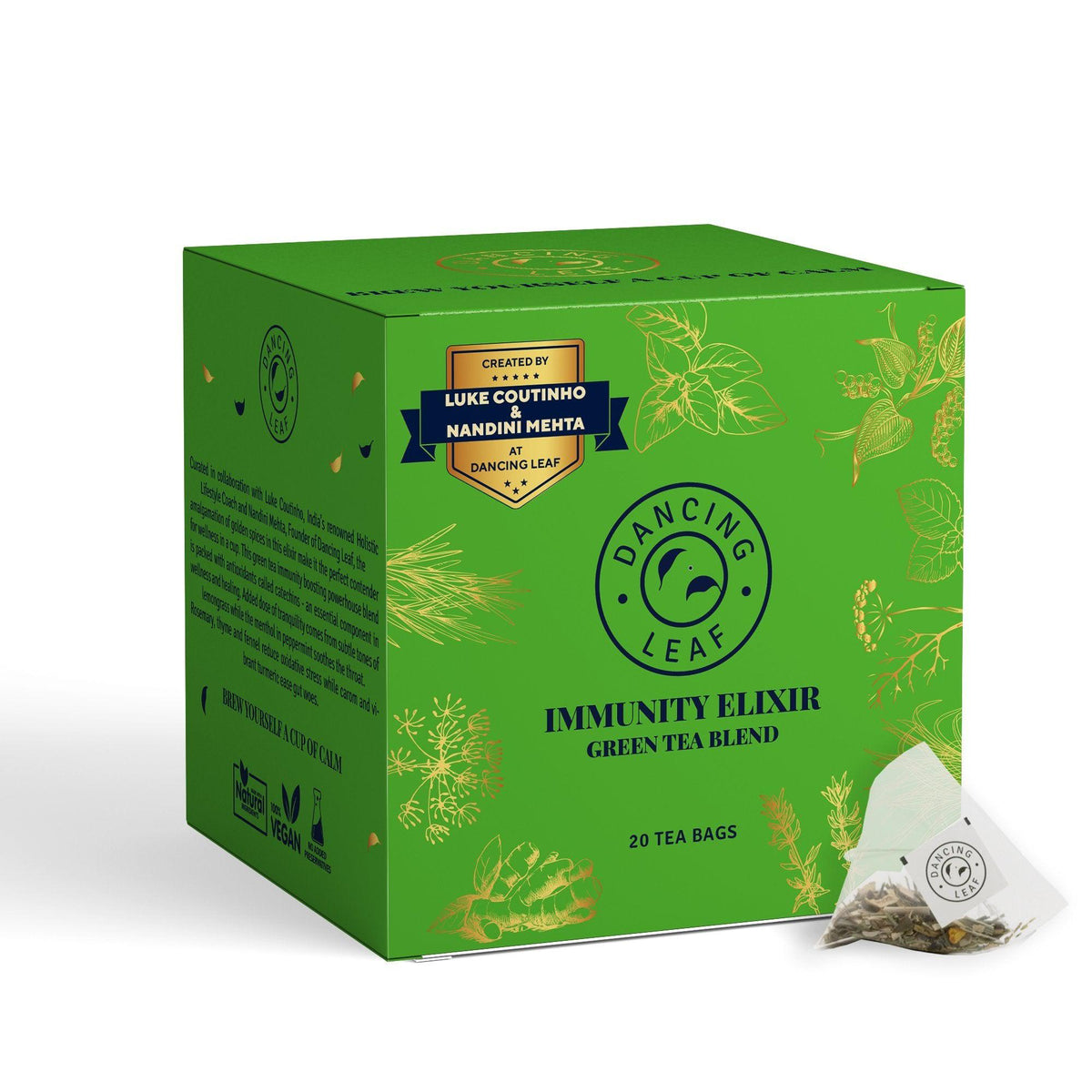 Dancing Leaf Viajero Travel Tea Tumbler